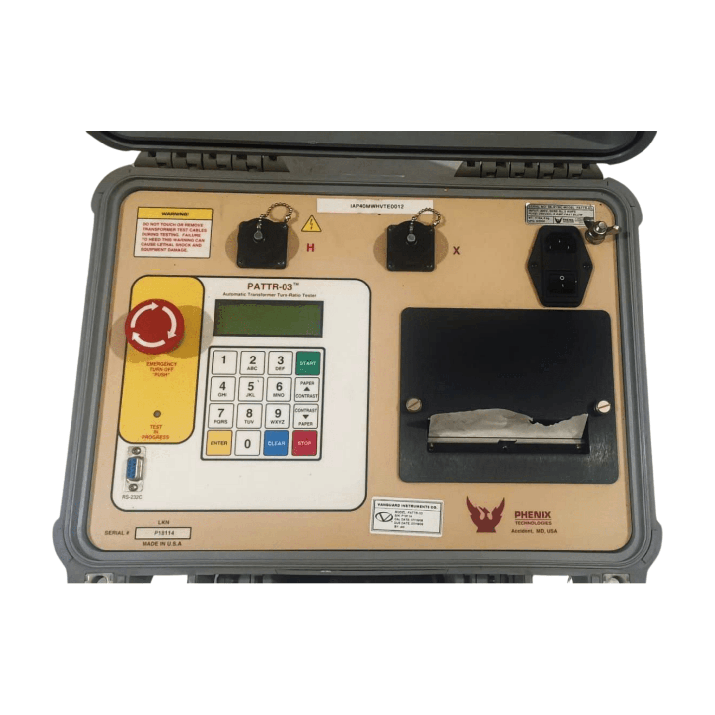 Phenix USA Pattr-03 Automatic (TTR) Test Set – Industry Rent
