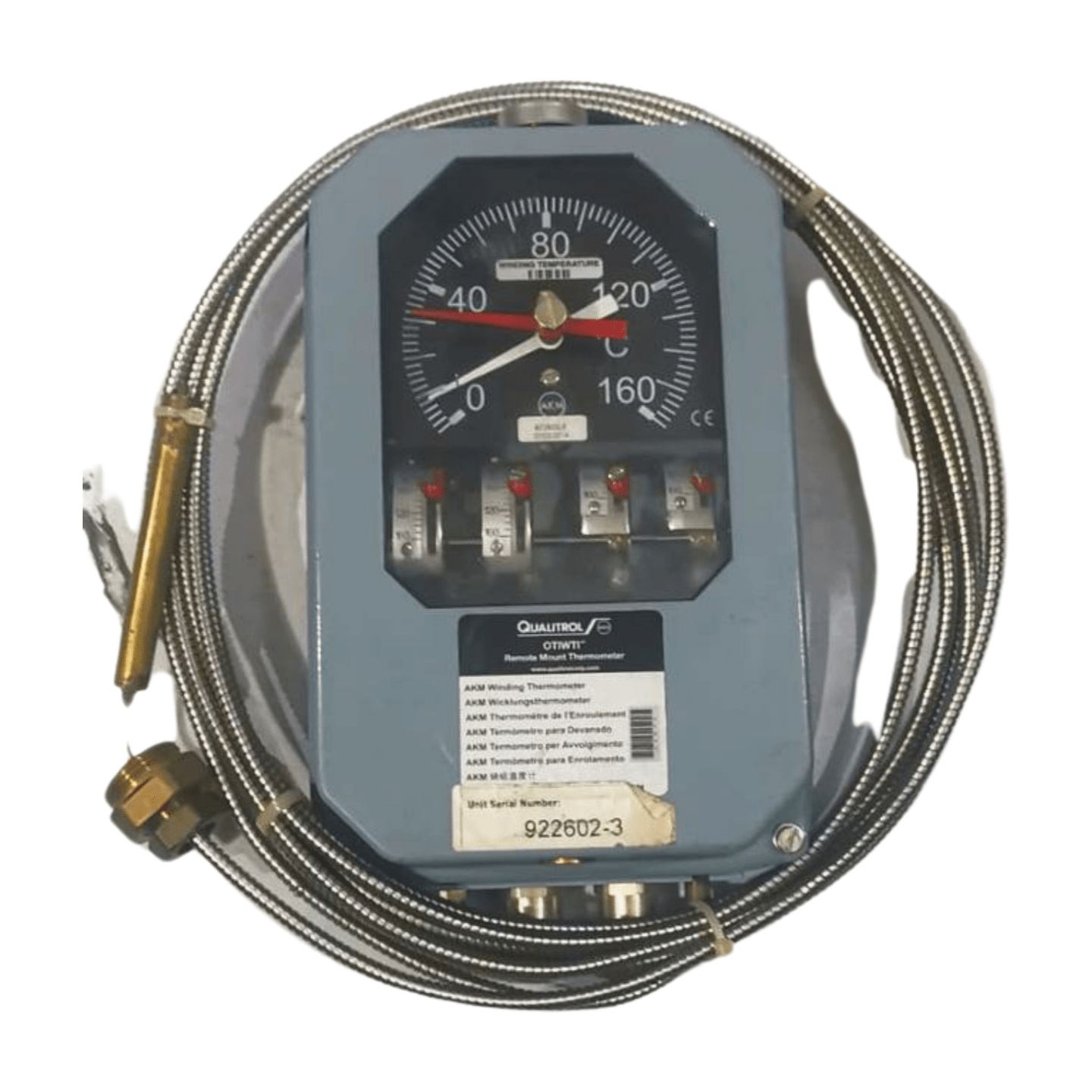 Winding Temperature Gauge Make Qualitrol (Sweden) 160° C 12 meter 4 ...